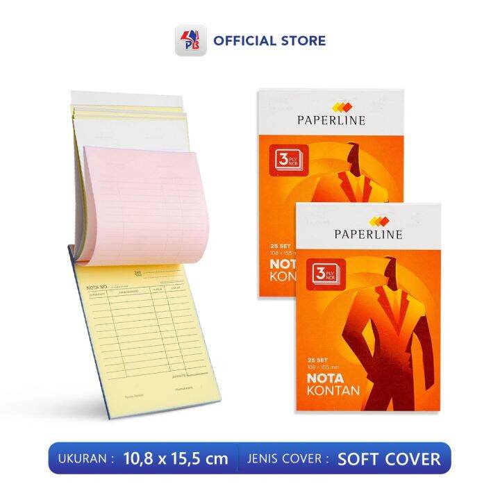 Buku Nota Kontan Paperline 25 Set Ukuran 108 x 155 mm Merk Paperline 3 ...
