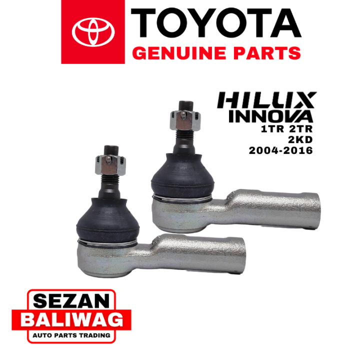ORIGINAL TOYOTA TIE ROD END SET OF 2 HILUX INNOVA 2005-2016 2KD 1TRFE ...