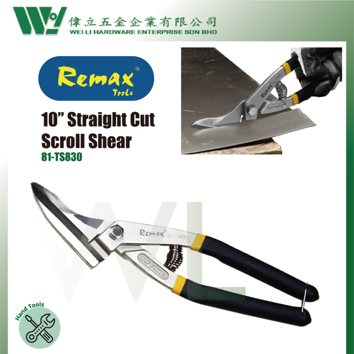 REMAX 10" Straight Cut Scroll Shear (81-TS830) / shear metal / metal ...