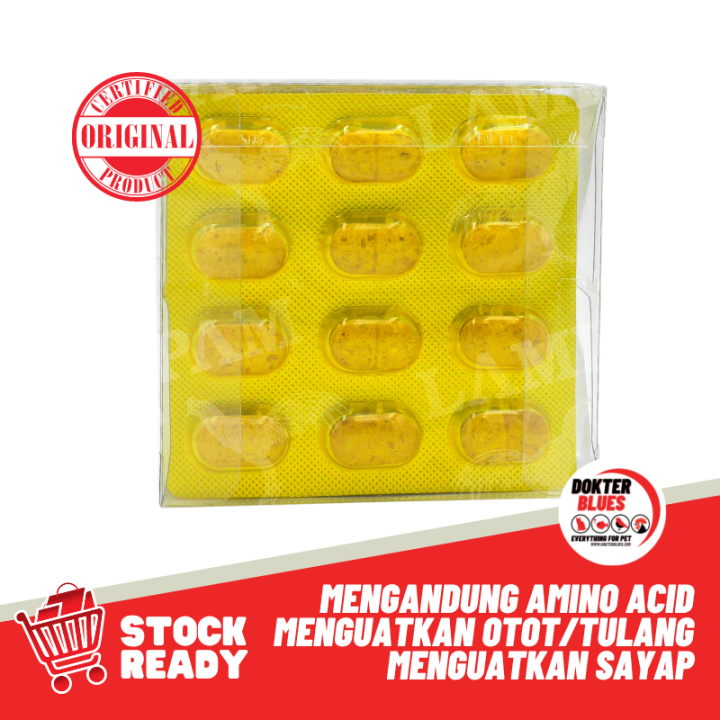 Suplemen Ayam MEGA LAMPAM TL 701 (12 Tablet) Obat Vitamin Ayam Aduan ...