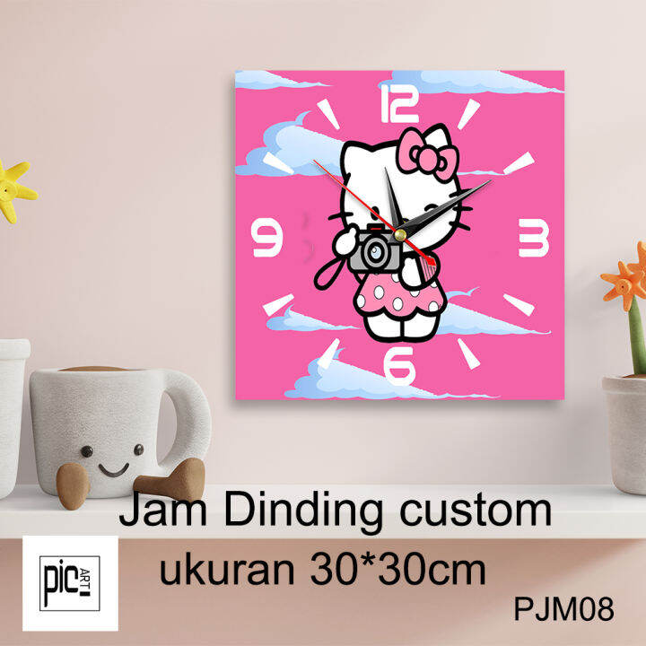 PICART Terbaru Jam dinding karakter hello kitty | Lazada Indonesia
