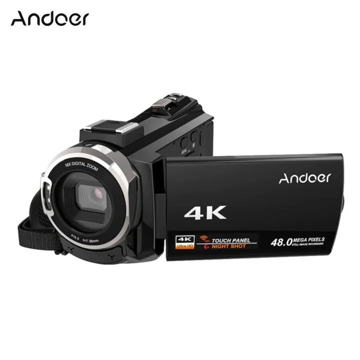Andoer 4K 1080P 48MP WiFi Digital Video Camera Camcorder Recorder with ...