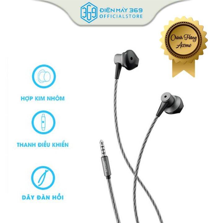 Tai Nghe Nhét Tai ACOME AW08 Dây kim khí xây dựng In Ear tiếng động Sắc ...