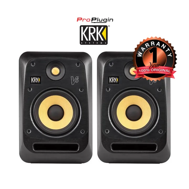 KRK V6S4 Powered Studio Monitor ลำโพงสตูดิโอ มอนิเตอร์ (ต่อคู่) (ProPlugin) | Lazada.co.th