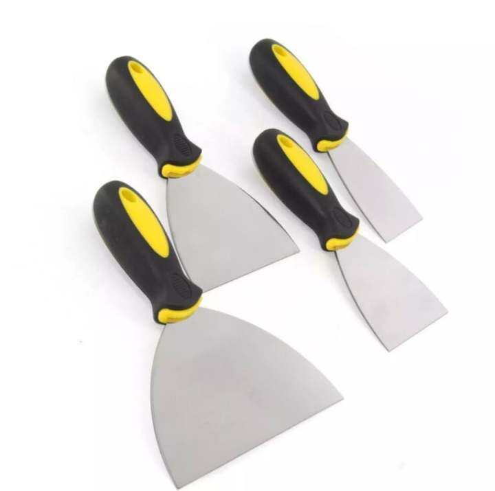 Stainless Steel Paintscraper putty scraper spatula Rubber Handle ...