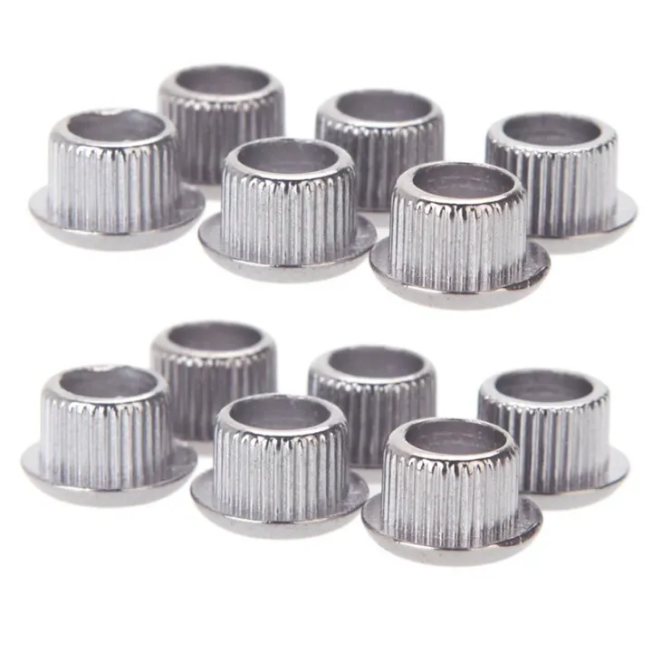 12X Guitar Tuner Conversion Bushings Adapter Ferrules Nickel Plating ...
