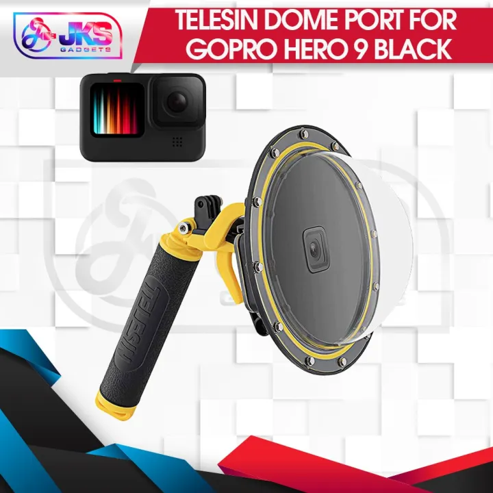 TELESIN Dome Port For GoPro Hero 9 and Hero 10 With Floating Bobber and ...