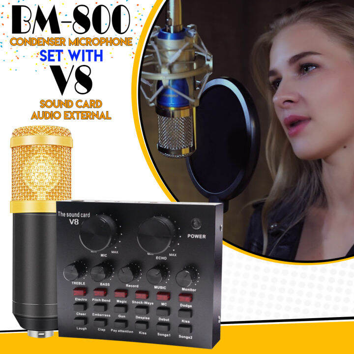 BM-800 and V8 Sound Card | Lazada PH