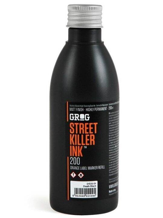 Grog Street Killer Ink 200 (Matt Finish Super Permanent Ink Refill ...
