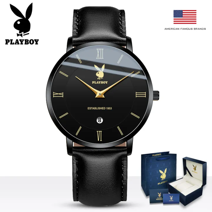 PLAYBOY American Brand Watch For Men Waterproof Original Quartz ...