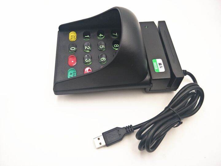 USB Universal Magnetic Card Barcode Reader Stripe Bidirectional Track 2 ...