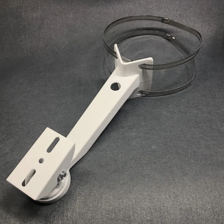 CCTV Bracket Camera Cylindrical Pole Hoop Bracket Right angle Outer ...