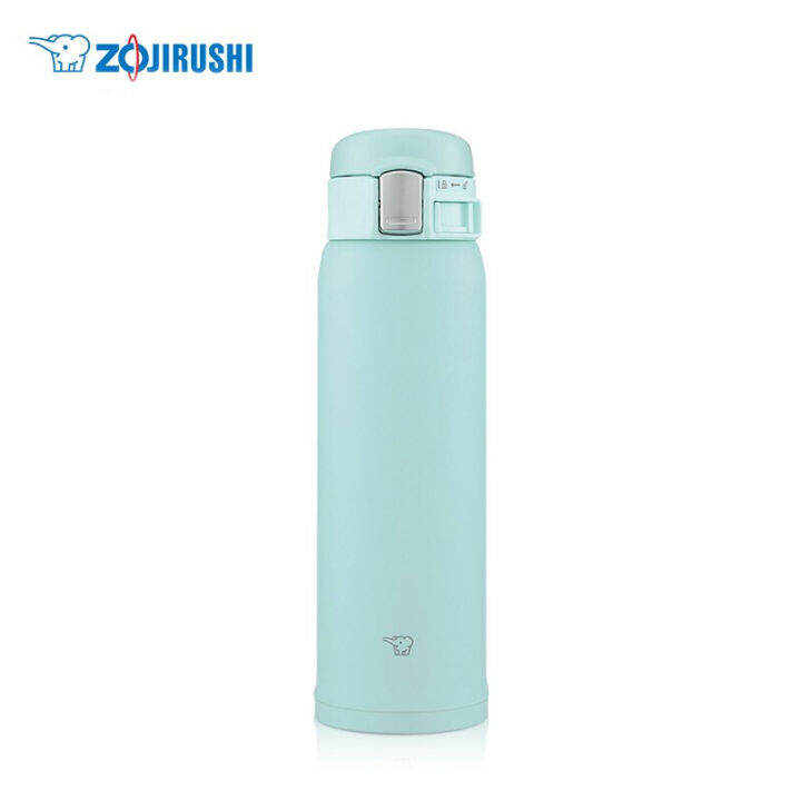 ZOJIRUSHI สแตนเลส ONE TOUCH เปิดแก้วกระติกน้ำสูญญากาศเย็นถ้วยน้ำขวด SM-SF36 360ml - 100% ...