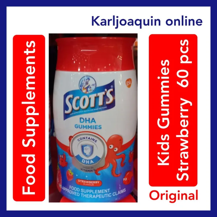 Scott Kids Gummies Strawberry 60s | Lazada PH