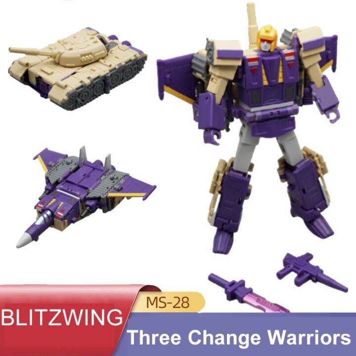 MechanicToy MFT Transformation MS28 MS-28 Thunderbolt Blitzwing Three Change Warriors MS-28A ...