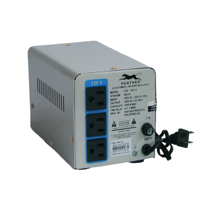 durable Panther PVE 1001 D AVR Relay Type, 1000 Watts Output 220V AC ...