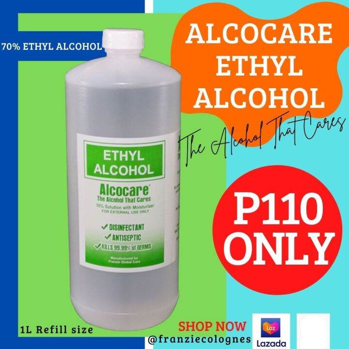 Alcocare Ethyl Alcohol 1L | Lazada PH