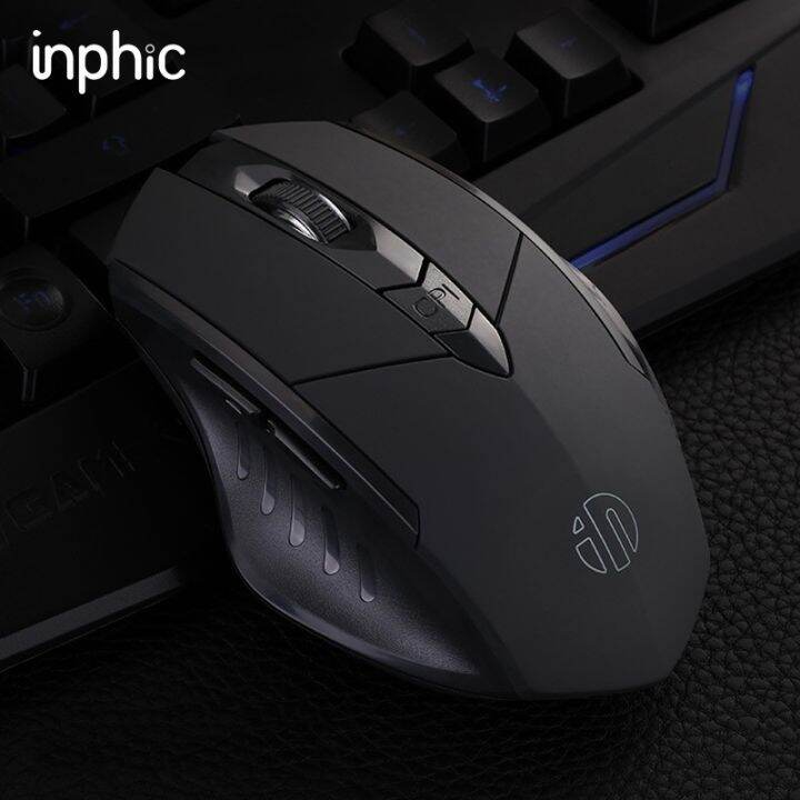 ORIGINAL INPHIC Wireless Rechargeable Gaming Mouse USB Power saving PM6 ...