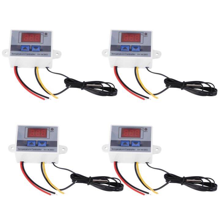 4X 220V Digital LED Temperature Controller 10A Thermostat Control ...