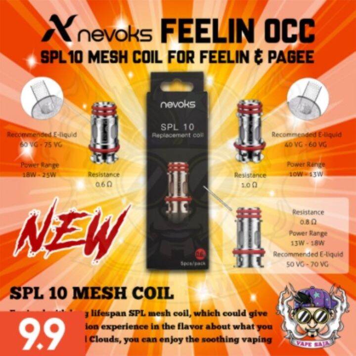 Legit Nevoks Feelin OCC Coil Pagee Cartridge 1.0 ohms 0.6 XYT | Lazada PH