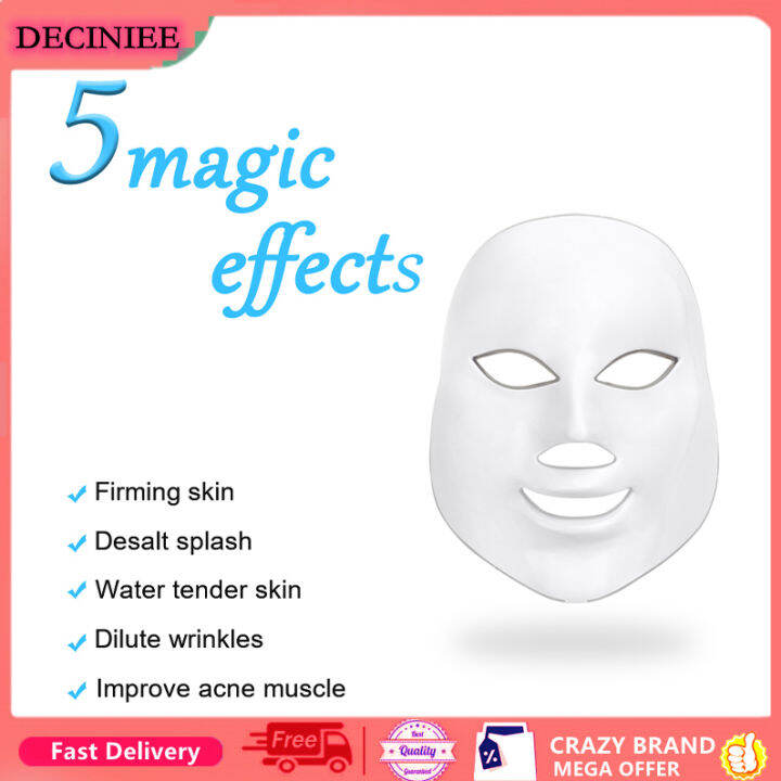 7 Colors Led Therapy Mask Light Face Mask Therapy Photon Led Facial ...