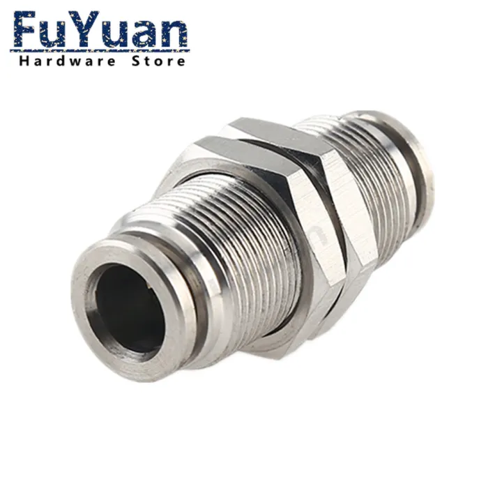 4mm 6mm 8mm 10mm 12mm 14mm 16mm 304 Stainless Steel Bulkhead Straight ...