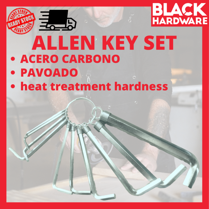 BLACK HARDWARE Wrench Tools Hex Hexagon PB Pemutar Skru Allen Allan Key ...