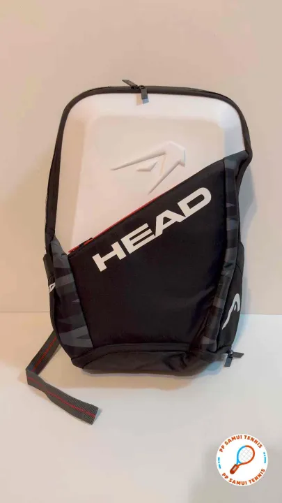 กระเป๋าเทนนิส เป้ tennis bag Head Novak Speed backpack ดำขาว ของแท้ ...