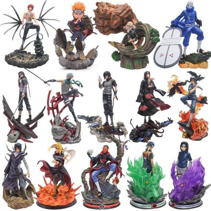 Naruto รูป Uchiha Itachi Sasuke Akatsuki Kakashi Naruto PVC ตัวเลขการ ...