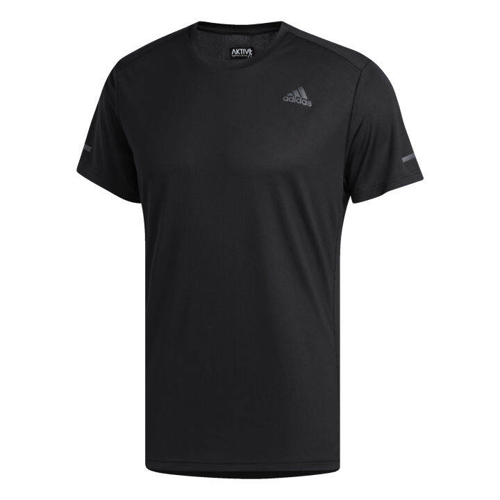 adidas วิ่ง เสื้อยืด Run It ผู้ชาย สีดำ FL6972 | Lazada.co.th