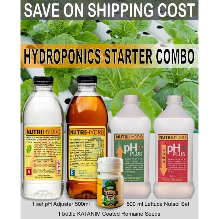 Katanim Starter Combo with NutriHydro Lettuce Nutsol | Lazada PH