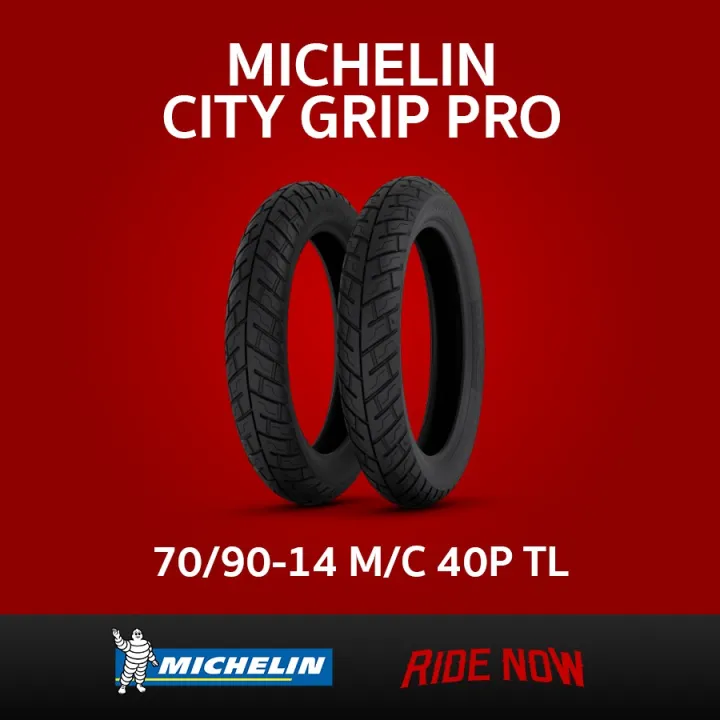 โปรโมชั่น Michelin City Grip Pro 70/90-14 M/C 40P TL 1 เส้น ราคาถูก อะไหล่ แต่ง มอเตอร์ไซค์ ...