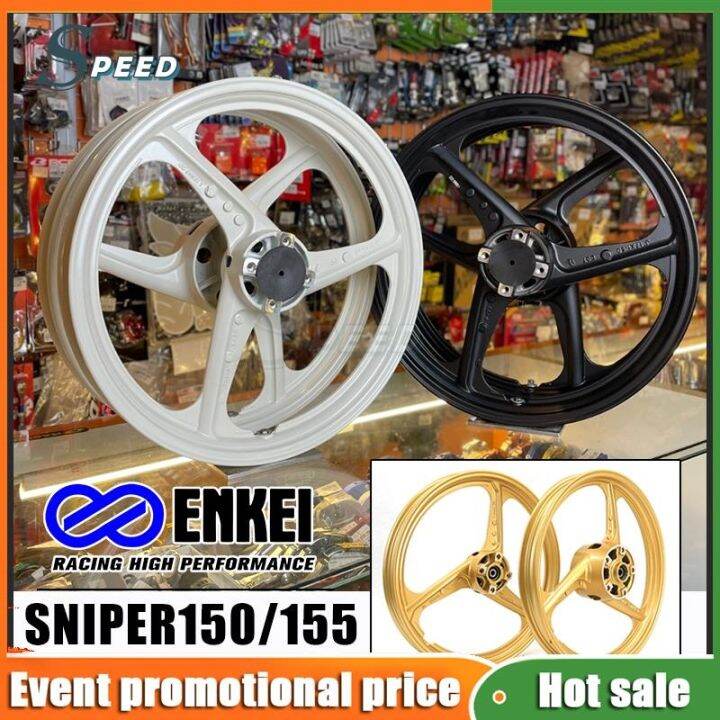 Enkei Mags 3 Spokes Sniper150 Sniper155 Front Disc Brake 4 Holes Rear ...