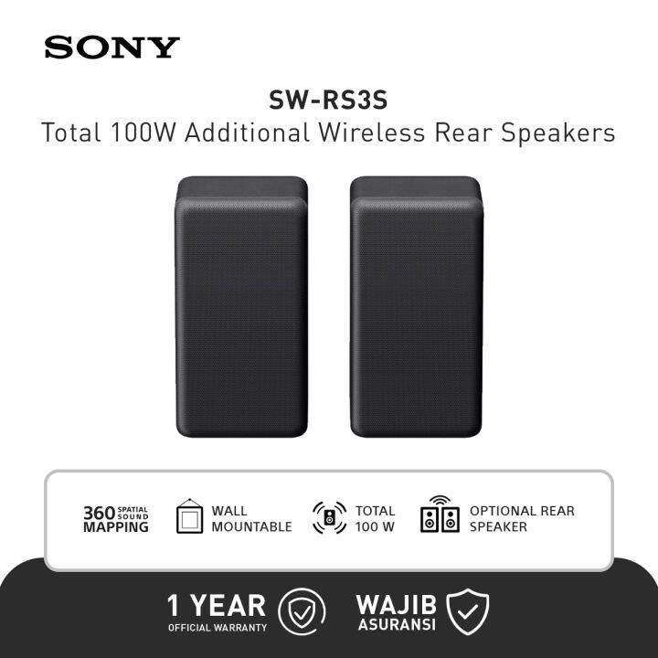 Sony Speaker SA-RS3S Wireless Rear | Lazada Indonesia