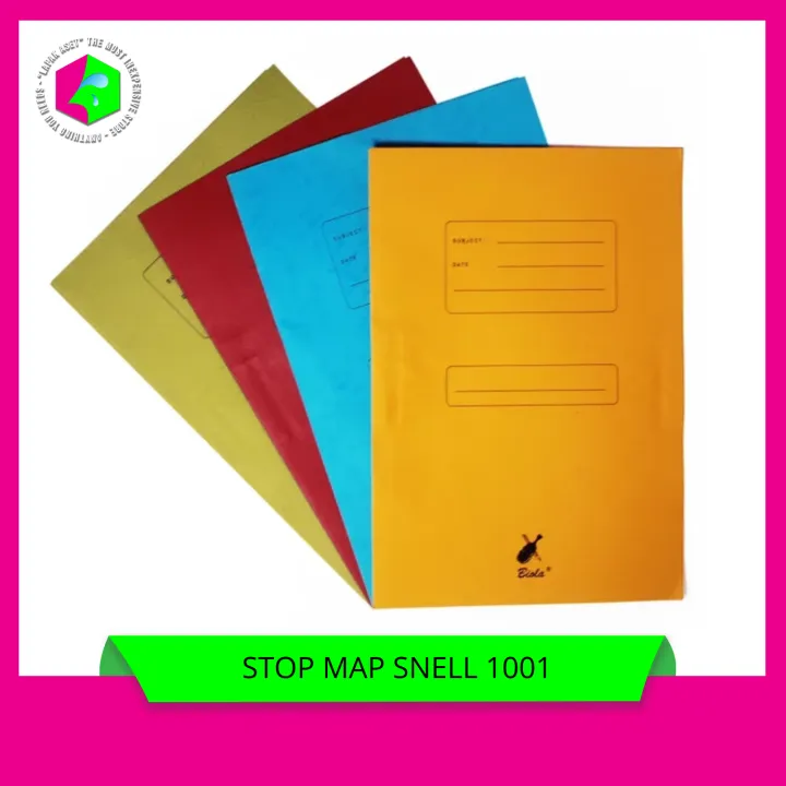 Map Kertas Biola Snell Map Kulit Jeruk Stop Map Folio Paper Fastener Map Tulang SNELL | Lazada ...