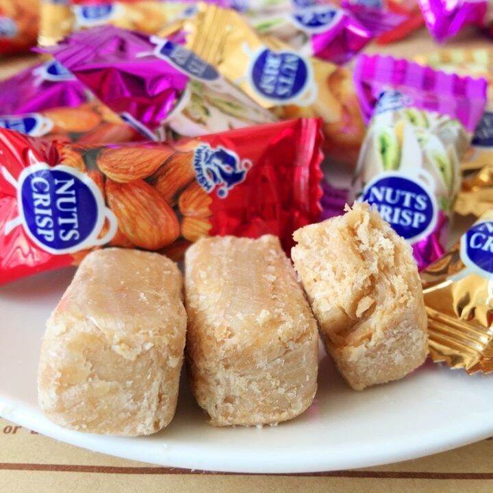 Nuts Crisp (พร้อมส่ง) ถั่วตุ๊บตั๊บ ถั่วอัดแท่ง อัลมอนด์ พิชตาชิโอ ...