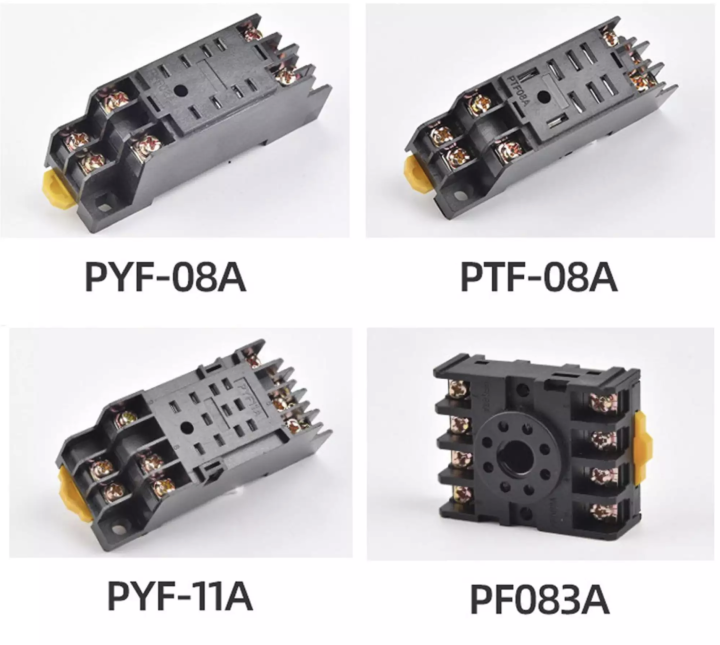 SOCKET RELAY ซ็อกเก็ต รีเลย์ ฐานรีเลย์ PF083A PYF-08A PTF-08A PYF-11A ...