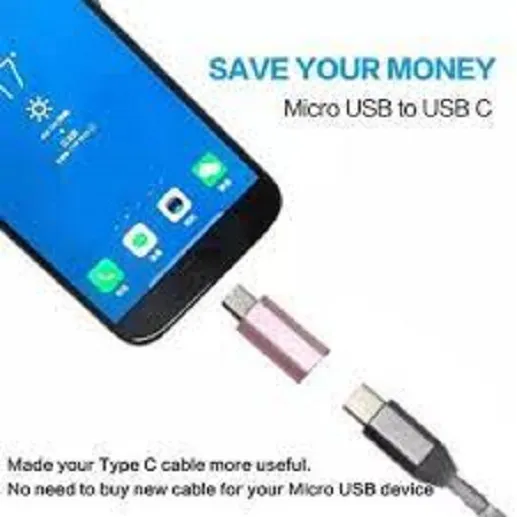 Type C Female To micro USB V8 Male Adapter Converter for Android Smart ...