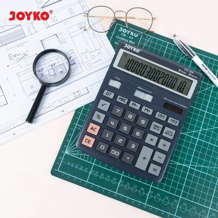 Kalkulator JOYKO CC 34 Calculator Check Correct CC34 14 Digit Besar | Lazada Indonesia