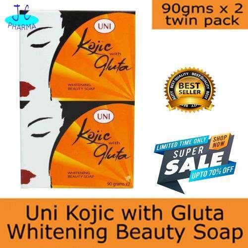 UNI Whitening Beauty Soap Kojic w/ Gluta TwinPack 90gx2 | Lazada PH