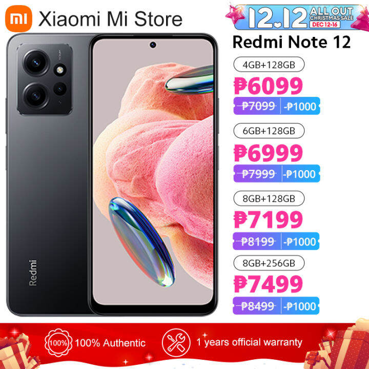 Global Version Xiaomi Redmi Note 12 Smartphone 120Hz AMOLED 33W Fast ...