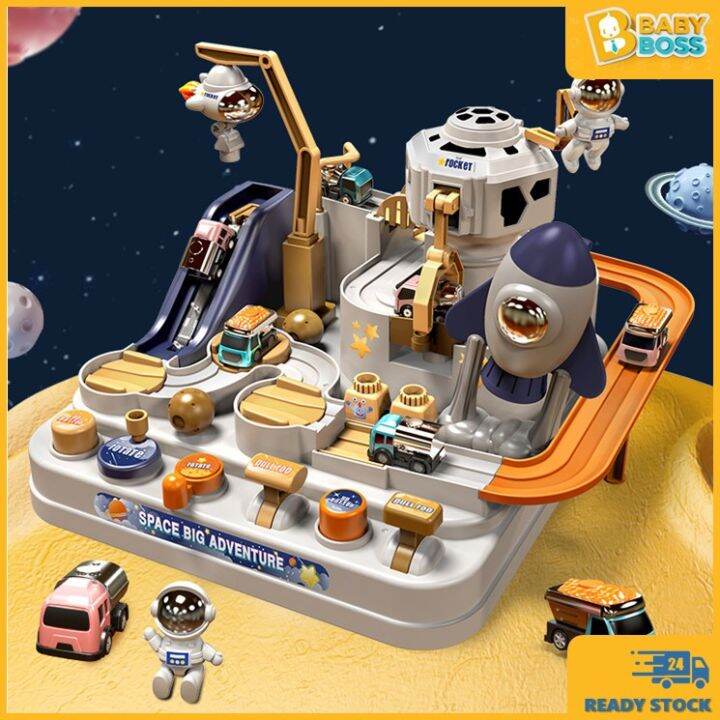 BabyBoss Space Astronaut Adventure Car Race Track Toy Playset with ...