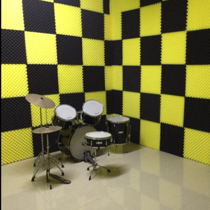 BEIYIN 50Pcs Egg Crate Acoustic Soundproof Foam Panels Sound Absorption ...