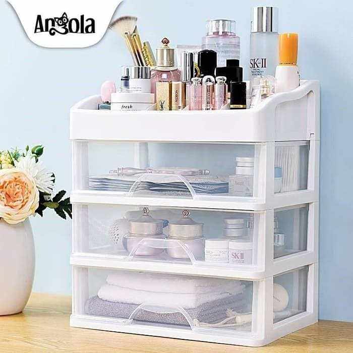 RAK KOSMETIK 3 SUSUN/RAK MAKE UP/RAK SUSUN SERBAGUNA | Lazada Indonesia