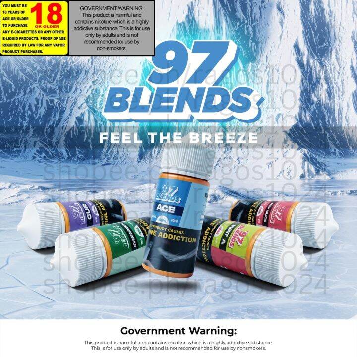 97 Blends Premium100ml 60/40 ratio Freebase 3mg | Lazada PH