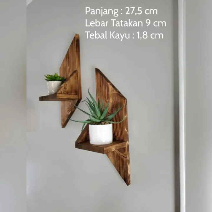 Rak Dinding Vintage Hiasan Dinding Kayu Jati Belanda Minimalis Cantik ...