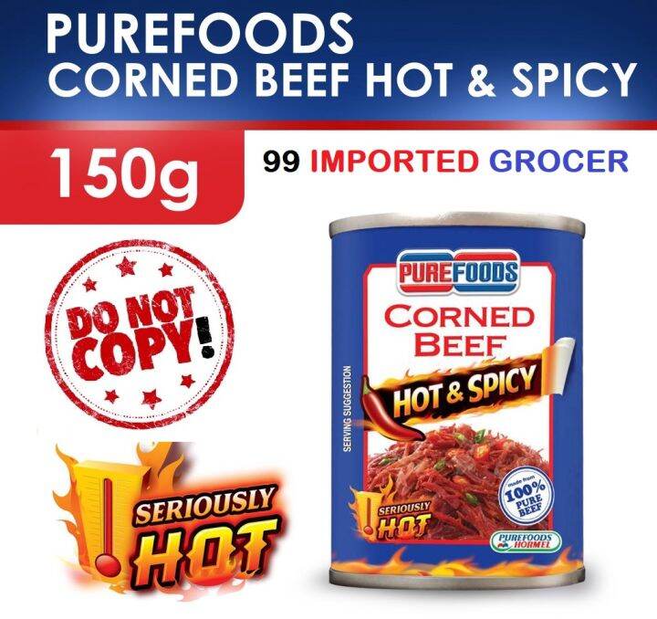 Purefoods Hot & Spicy Corned Beef | Lazada