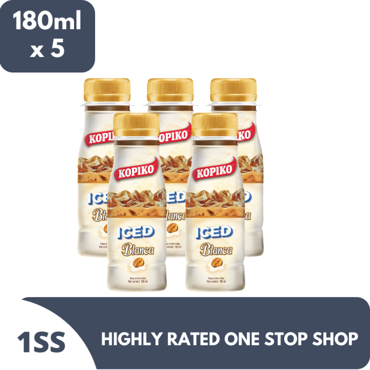 Kopiko Iced Blanca 180ml x 5 (Exp Oct 6, 2022) | Lazada PH