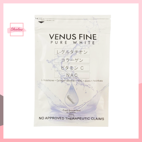 Venus Fine Pure White Glutathione and Collagen 500 mg 30 capsules ...