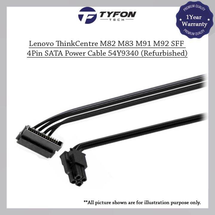 Lenovo ThinkCentre M82 M83 M91 M92 SFF 4Pin SATA Power Cable 54Y9340 ...